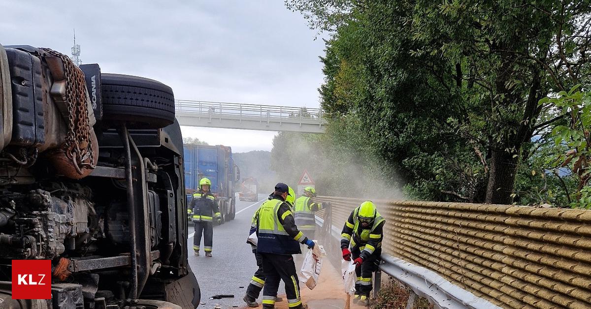 Schwerer Verkehrsunfall auf A2 in Kärnten sorgt für stundenlang Sperre